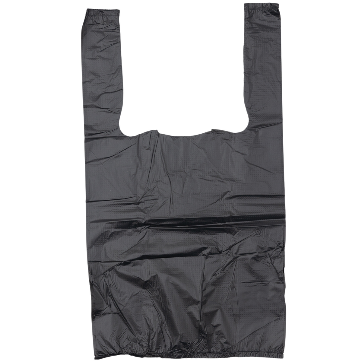 ASSUREPAK INC. - Black Unprinted HDPE T-Shirt Bags - 1/10 BBL 8"X4"X15 ...