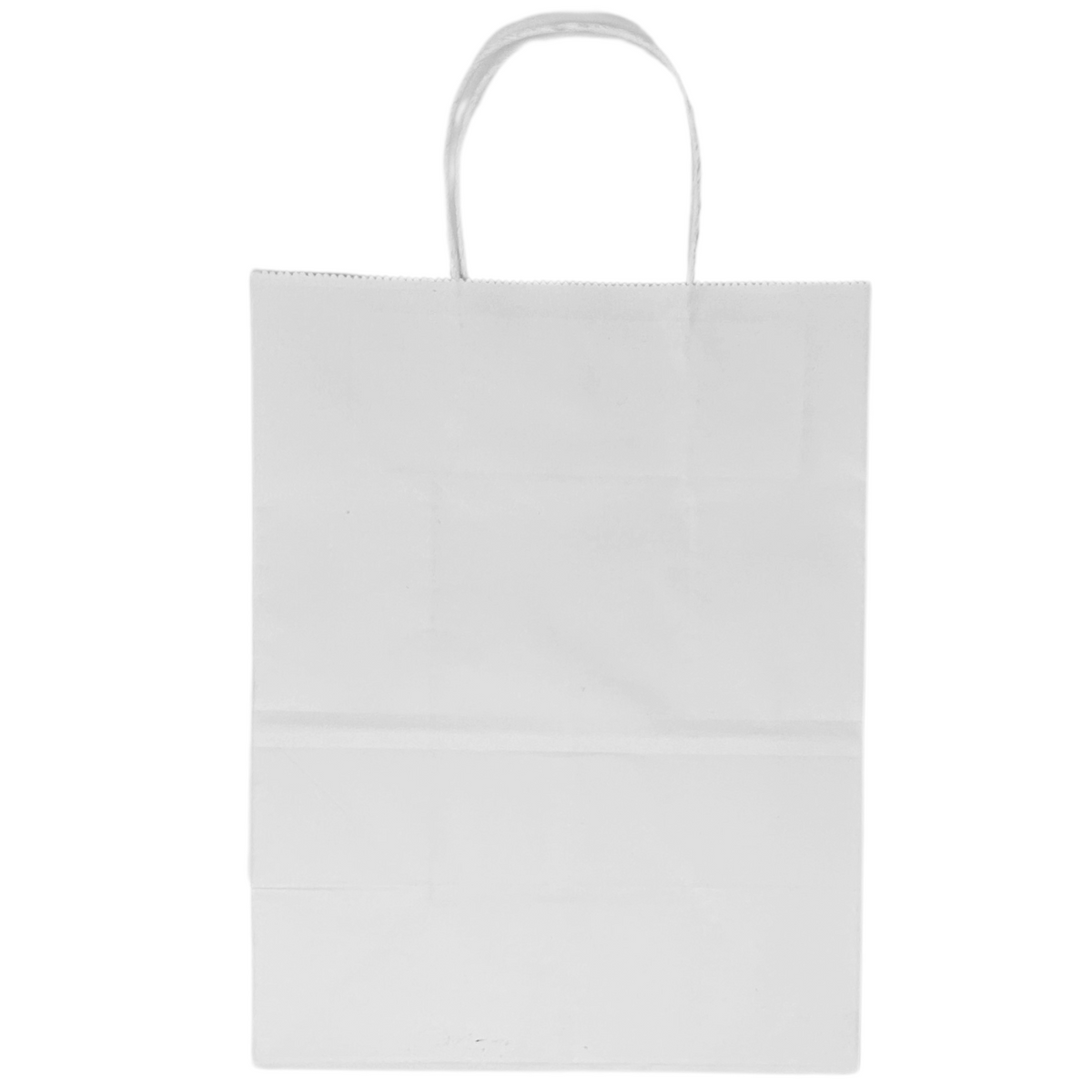Paper Bags - Handle Bags - White Color - 8"x4.75"x10.5" - 250 Bags - 6 ...