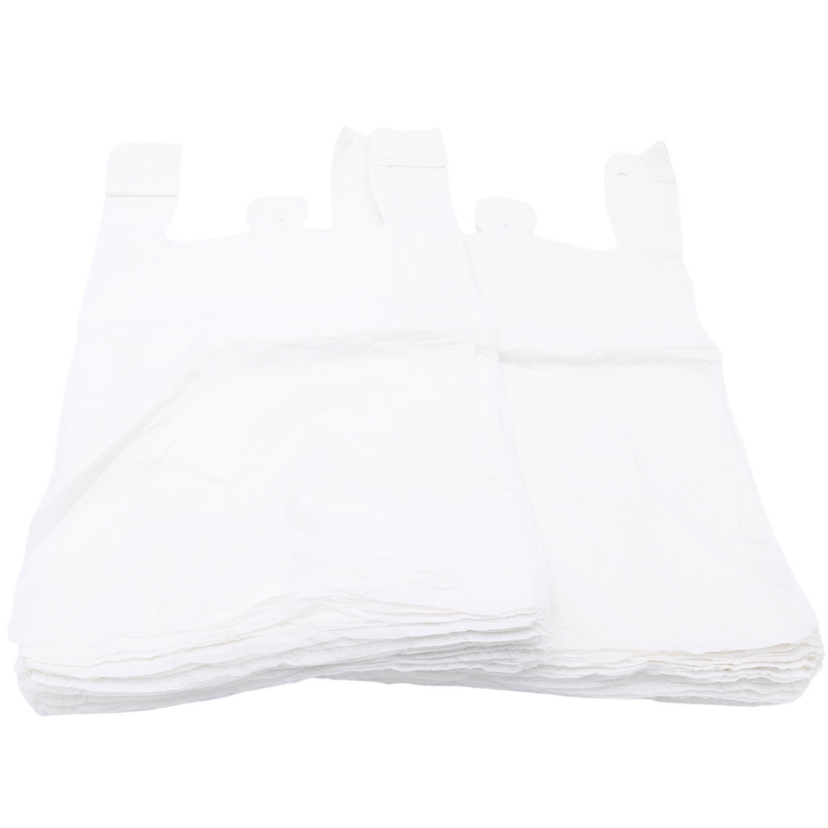ASSUREPAK INC. - Easy Open - White Unprinted HDPE T-Shirt Bags - 1/6 B ...